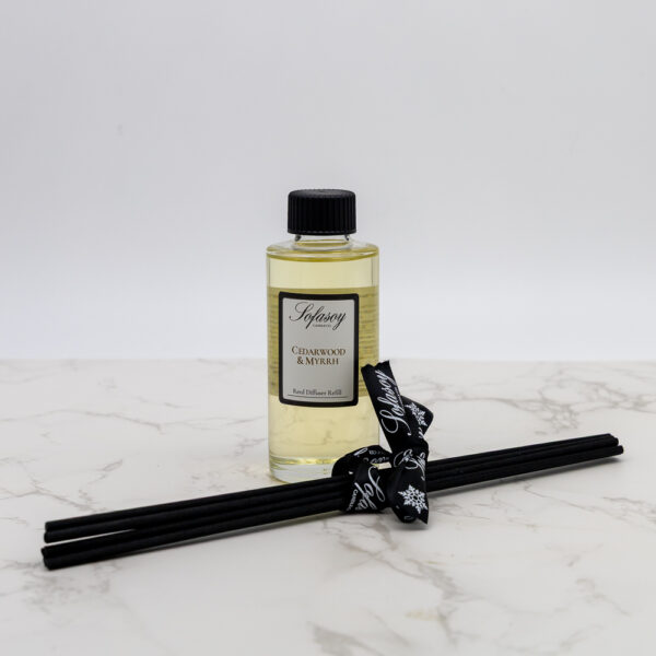 Cedarwood and Myrrh Reed Diffuser Refill - Sofasoy Candle Co.